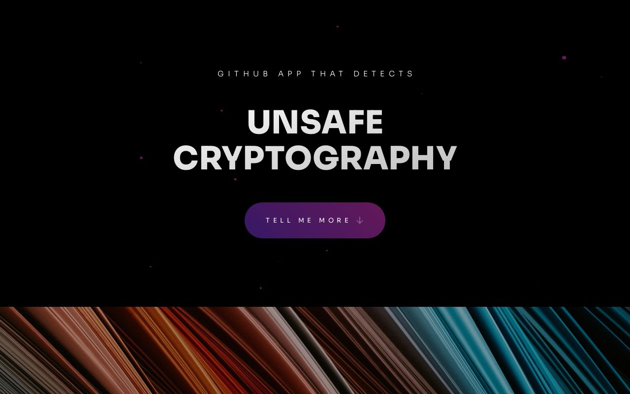 Unsafe Crypto Github App